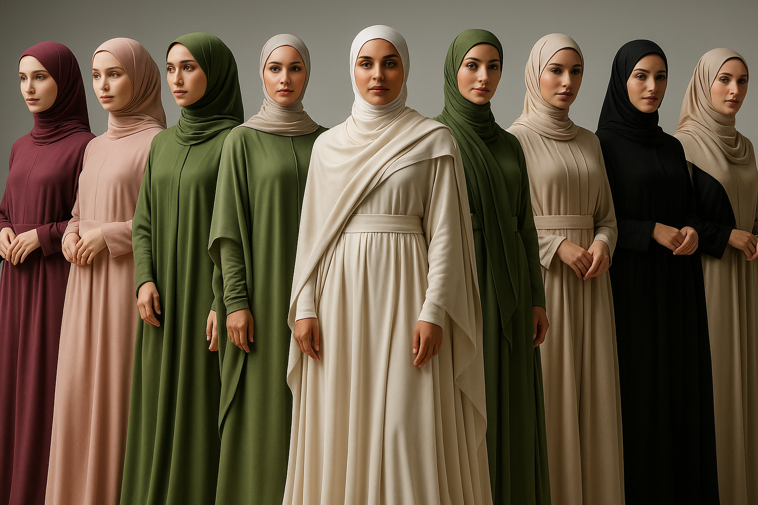 Abayas, Jilbabs, Open Abayas, silk abayas, 3 piece abaya set – Zari ...